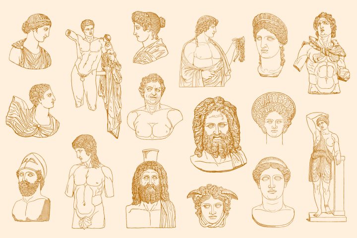 Pantheon - Greek & Roman Mythology Illustrations - Graphic Goods