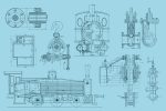 Vintage Blueprints And Technical Drawings - Graphic Goods